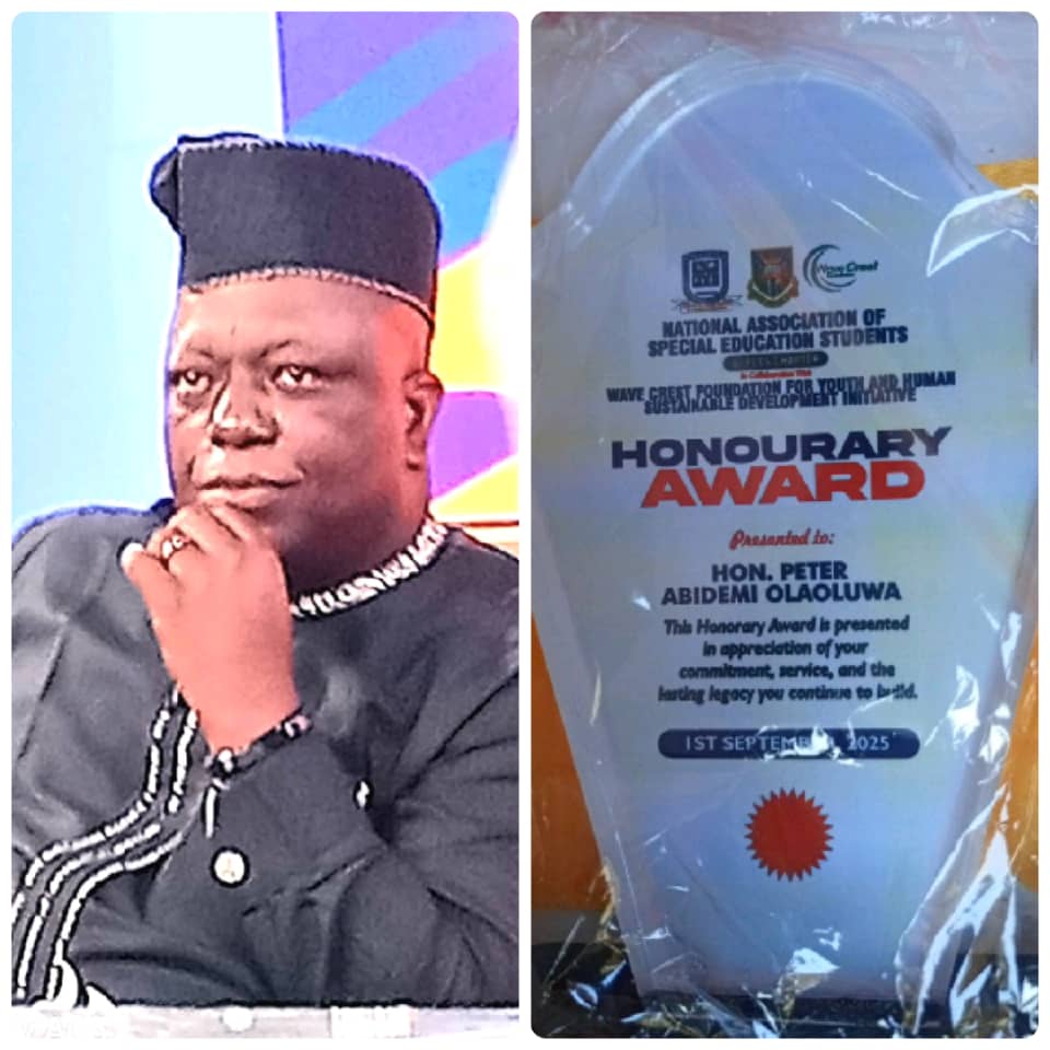 Olaoluwa Bags University of Ibadan/Special Education Service Award ...