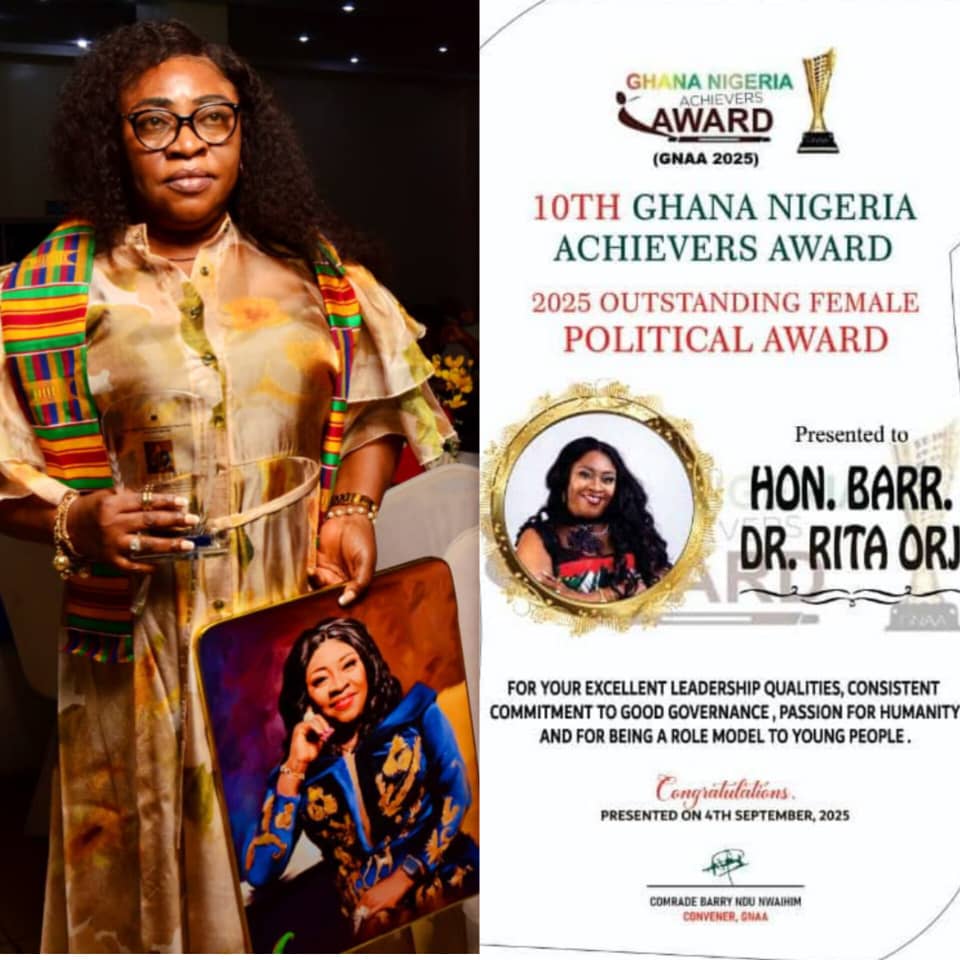 Makinde's Ally, Rita Orji Bags Ghana Nigeria Achievers Award - National Daily News